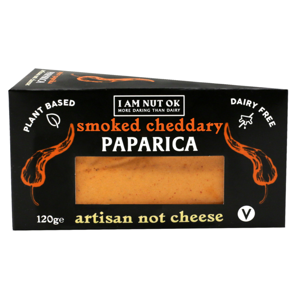 I AM NUT OK PapaRica Vegan Cheese Alternative 120g - Paprika Flavour ...